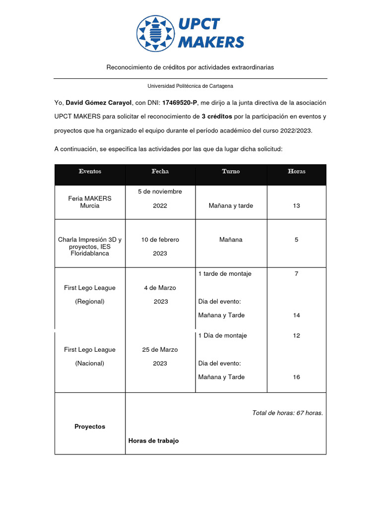 Reconocimiento de Creditos 2022-2023 - Signed - Odo | PDF | Ingeniería ...