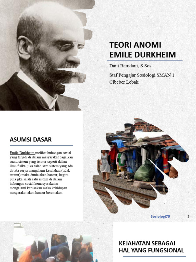 Teori Anomi Emile Durkheim | PDF
