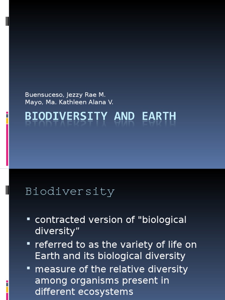 Biodiversity | PDF | Biodiversity | Ecosystem