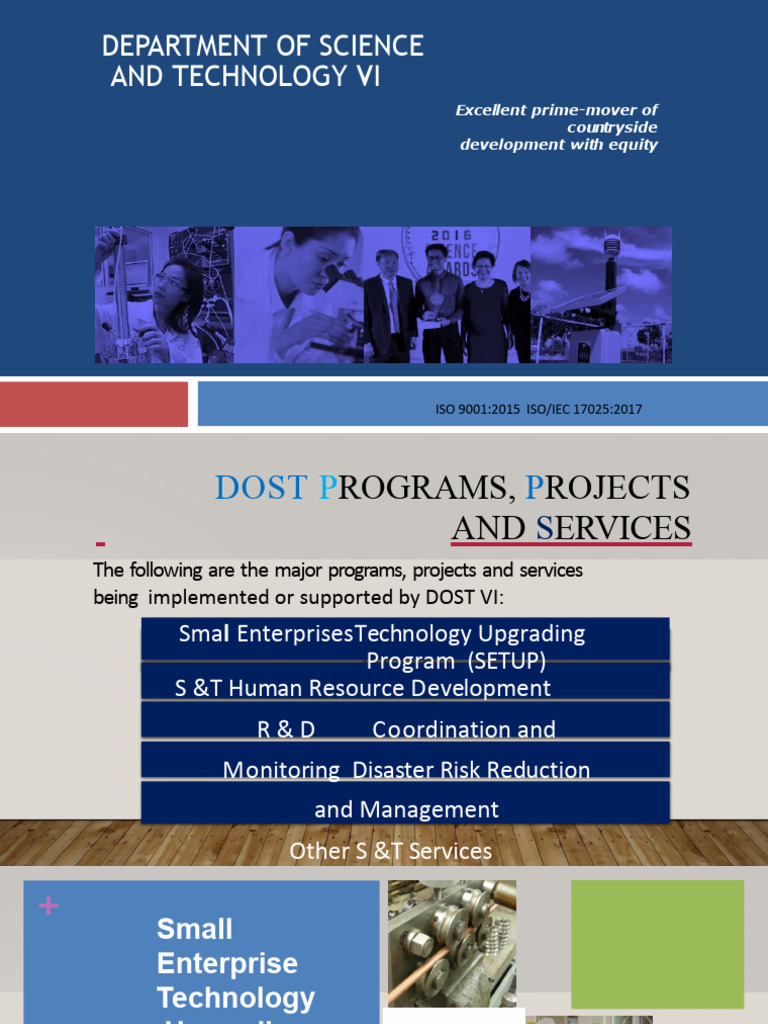 DOST VI: S&T Programs for MSME Development | PDF | Technology & Engineering