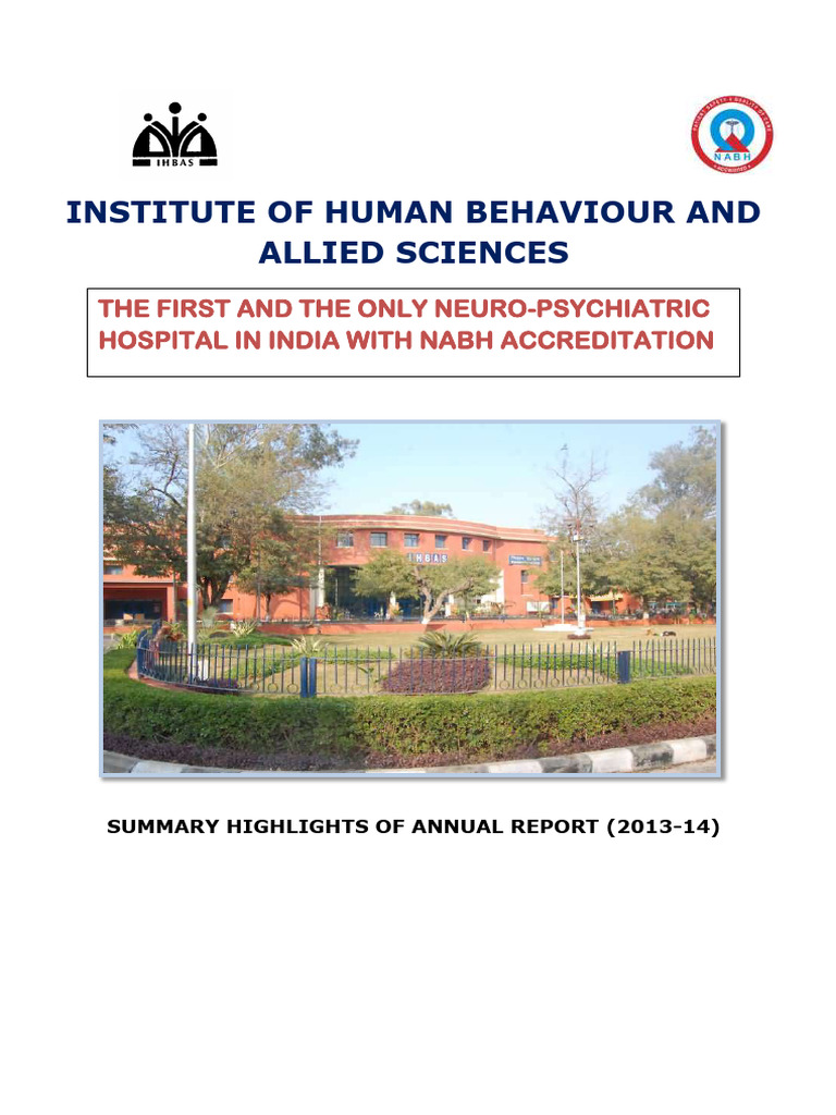 Institute of Human Behaviour and Allied Sciences | PDF | Psychiatry ...