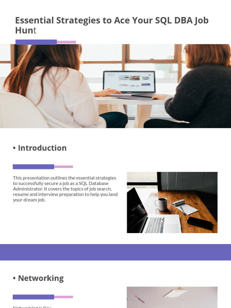 Essential Strategies To Ace Your SQL Dba Job Hunt | PDF | Recruitment ...