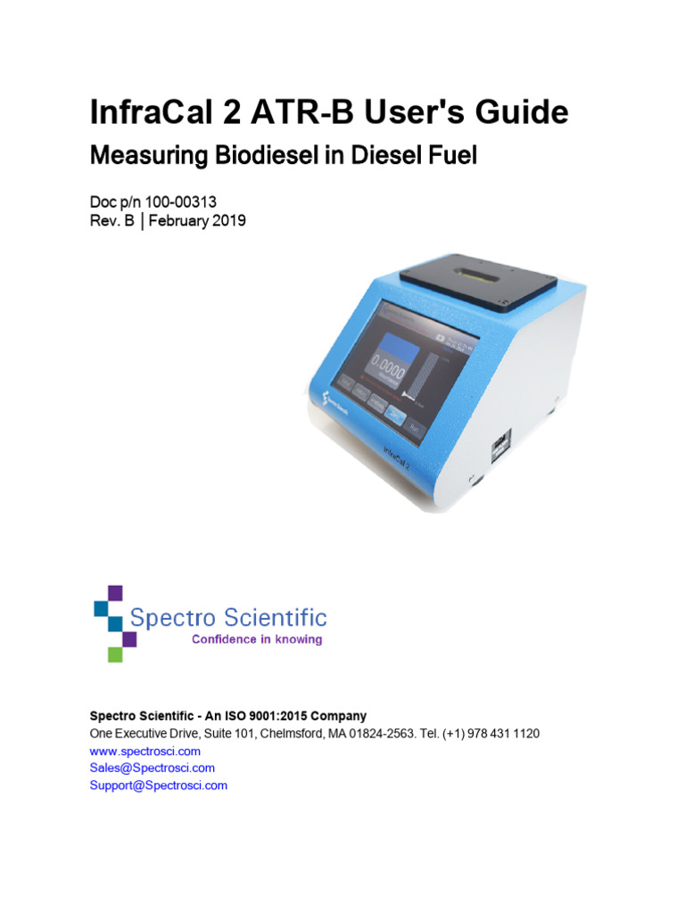 100-00313 Rev B InfraCal 2 ATR-B User's Guide | PDF | License | Menu ...