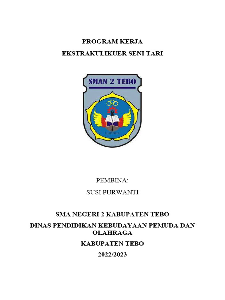 Program Kerja Eskul Tari | PDF