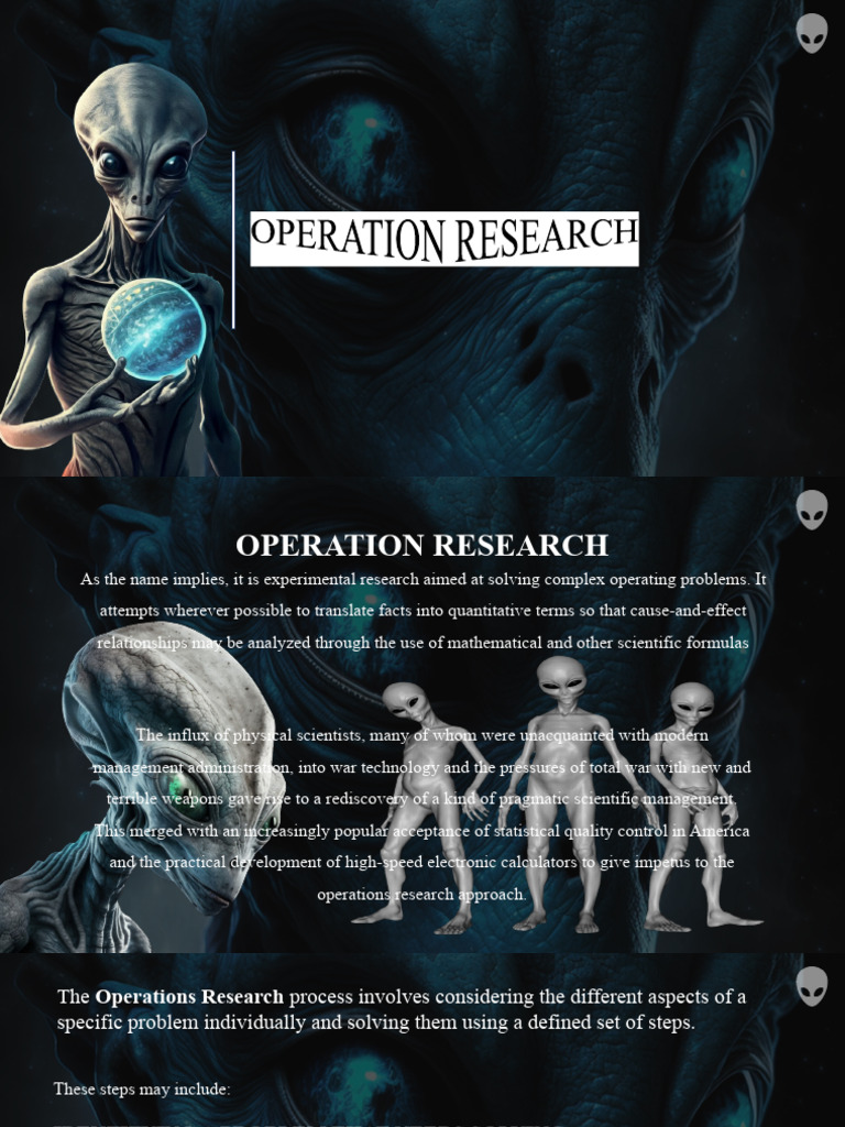 Operation Research | PDF