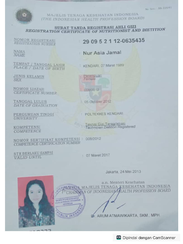 Nur Asia Jamal STR | PDF