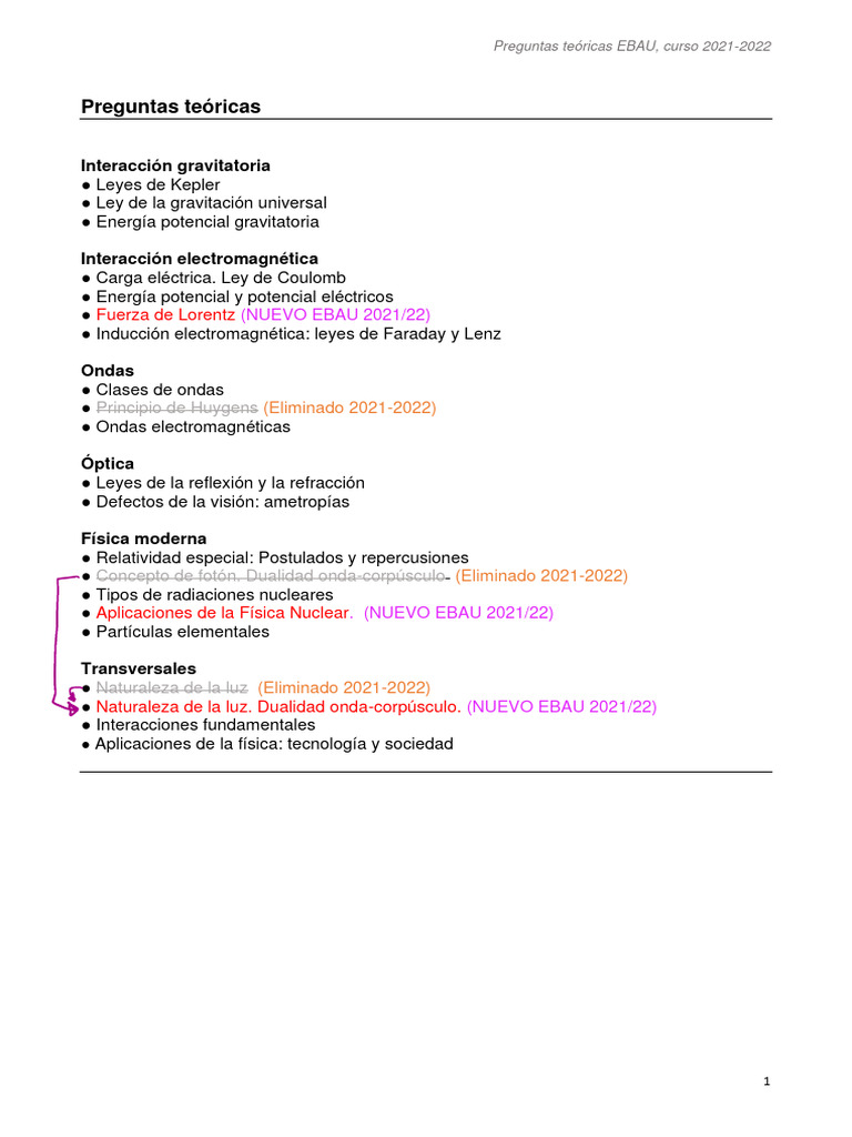 Preguntas Teoricas y Redaccion 22 | PDF | Partículas fisicas | Ligero