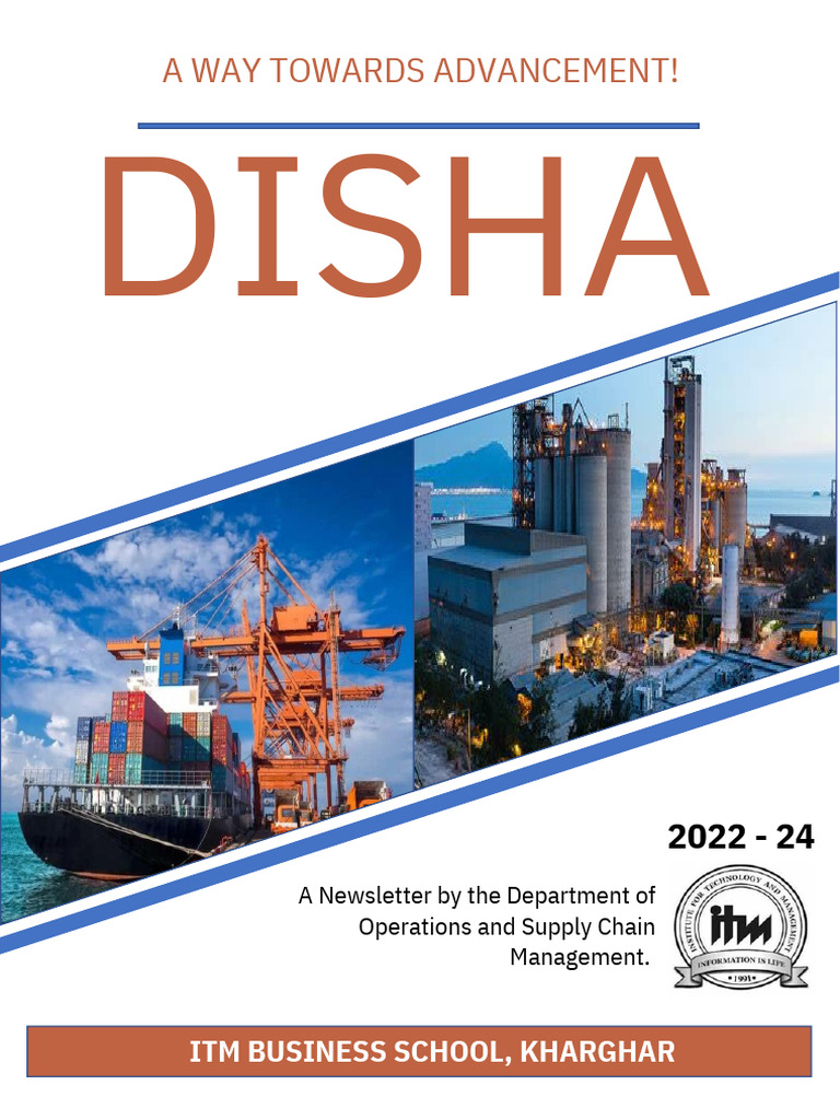 Disha Operations Digital Magzine | PDF | Supply Chain | Logistics