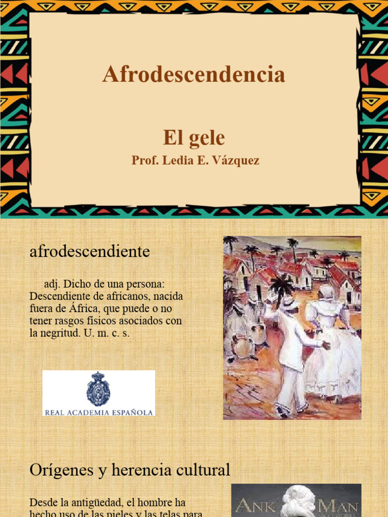 Presentation Afrodecendencia | PDF | Historia