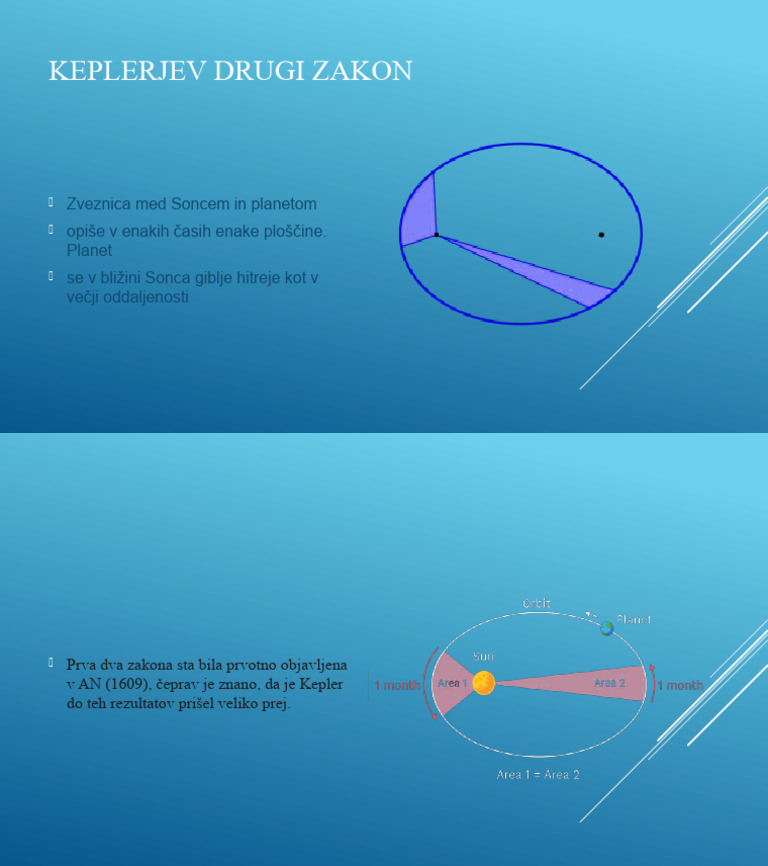 Keplerjev Drugi Zakon | PDF