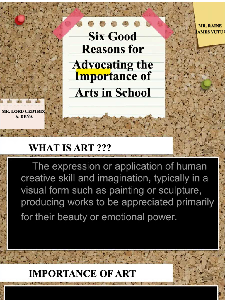 Six Good Reasons For Advocating The Importance of Arts in School | PDF