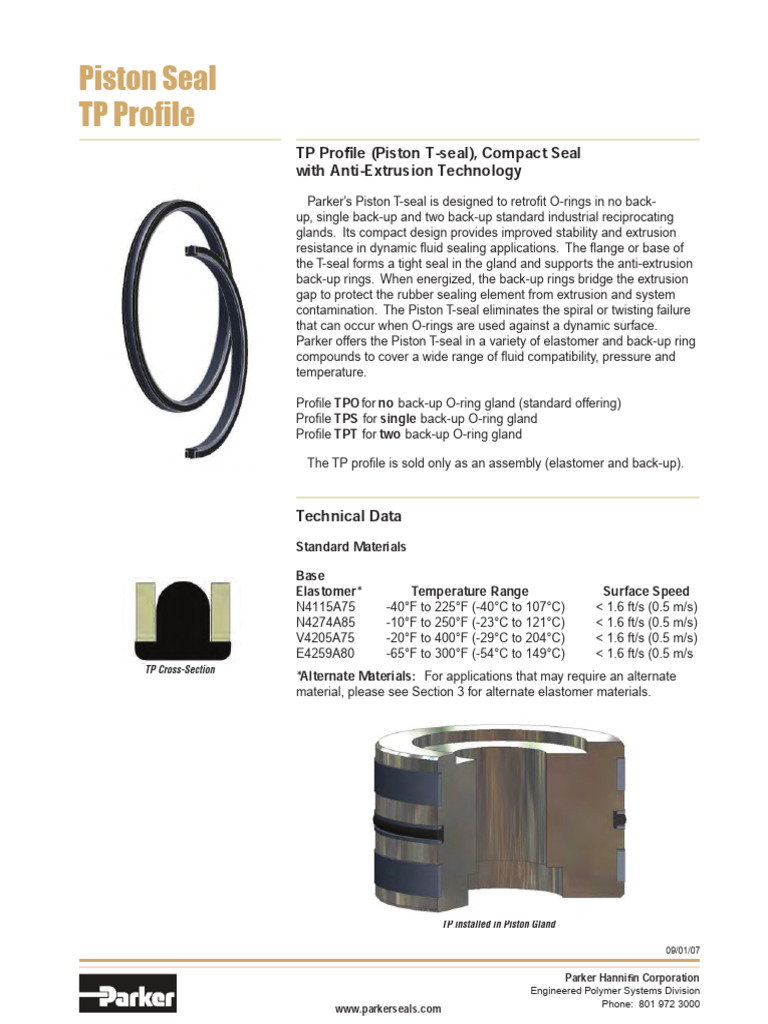 Piston Seal TP | PDF