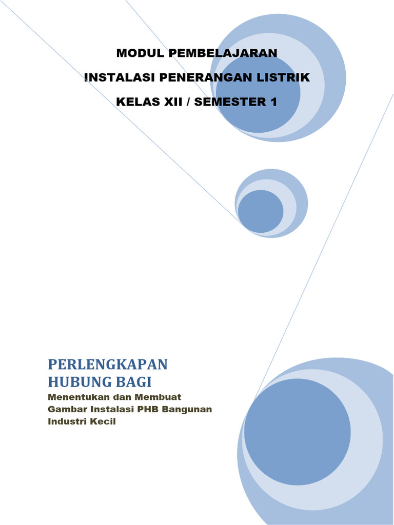 Modul PHB Instalasi Penerangan KD 10 Ananta Rev1 | PDF