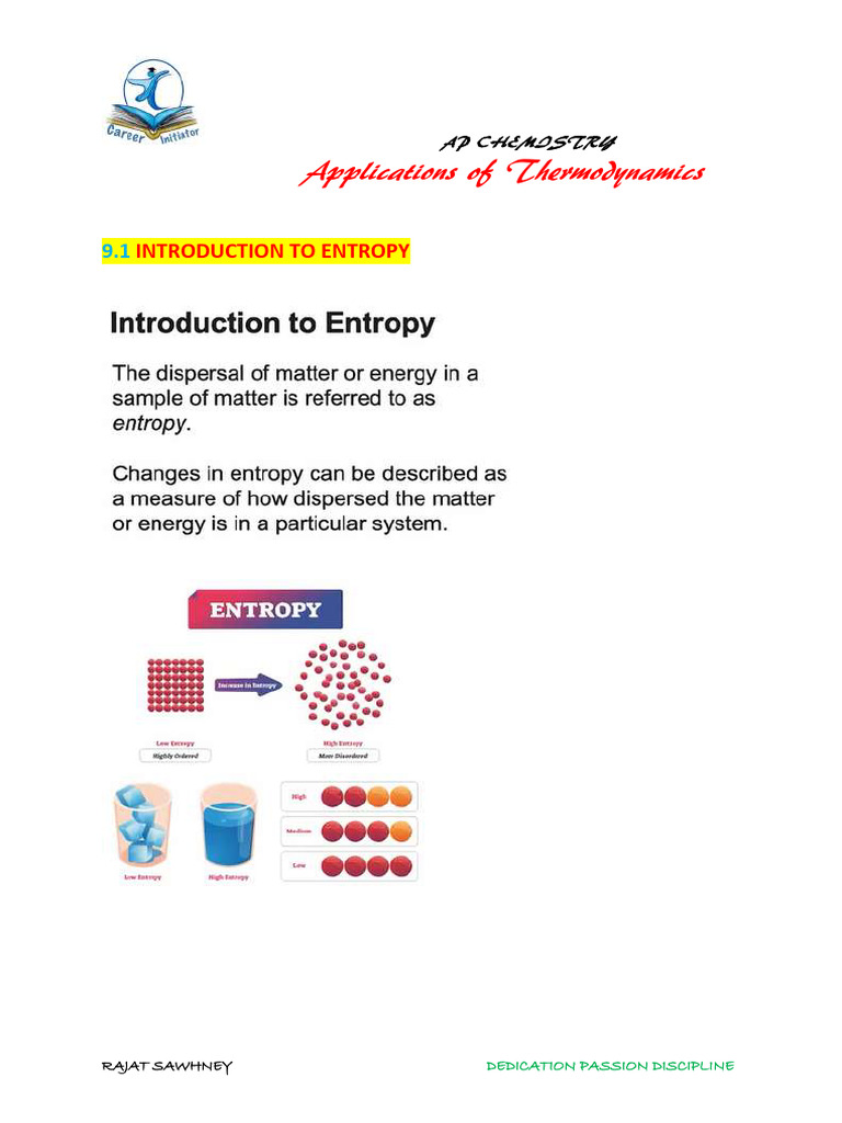 AP Chemistry - Unit 9 | PDF
