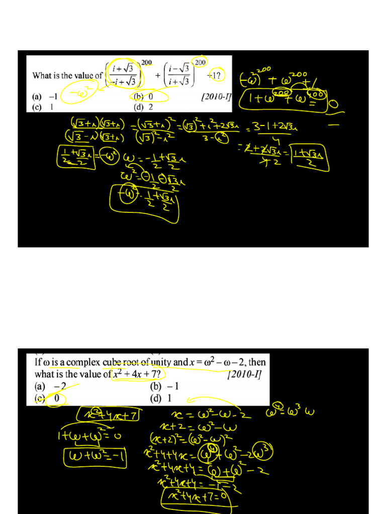Complex Numbers - PYQ-s - Part 1_18812255 | PDF