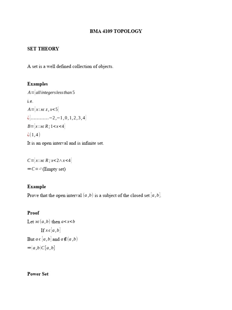 Topology and Set Theory Concepts | PDF | Geometry | Topology