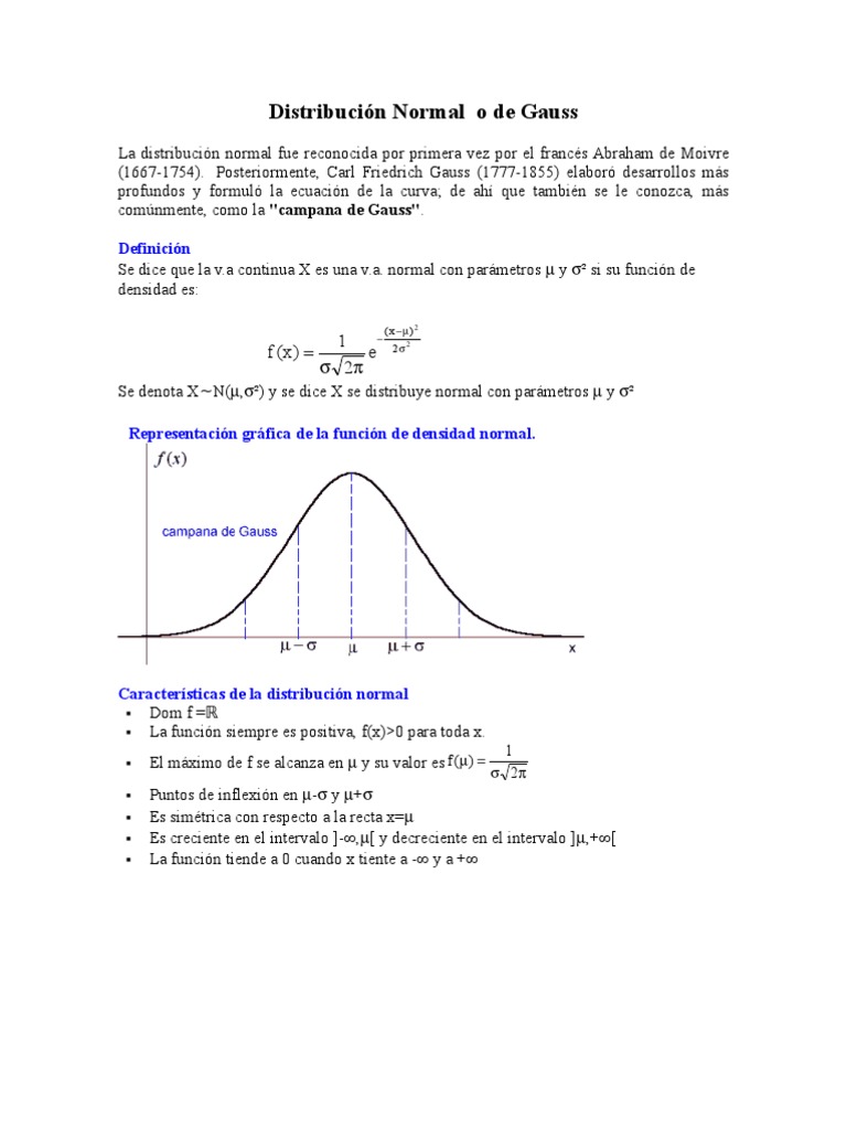 Distribución Normal o de Gauss | Distribución normal | Diferencia