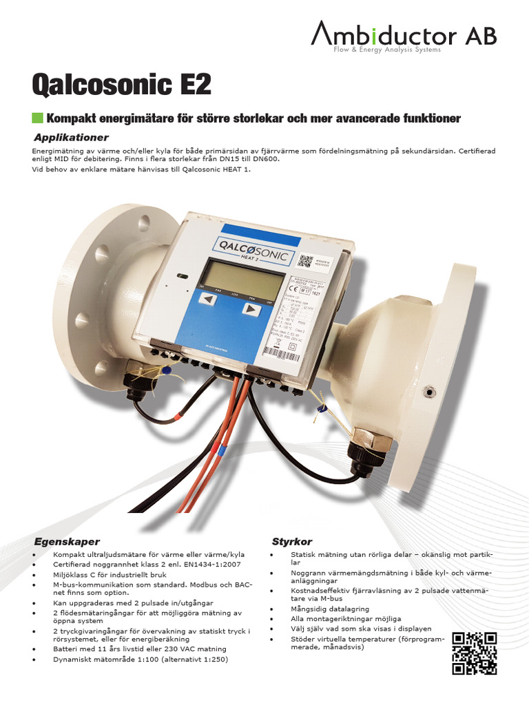 Qalcosonic E2 Datablad 18a | PDF