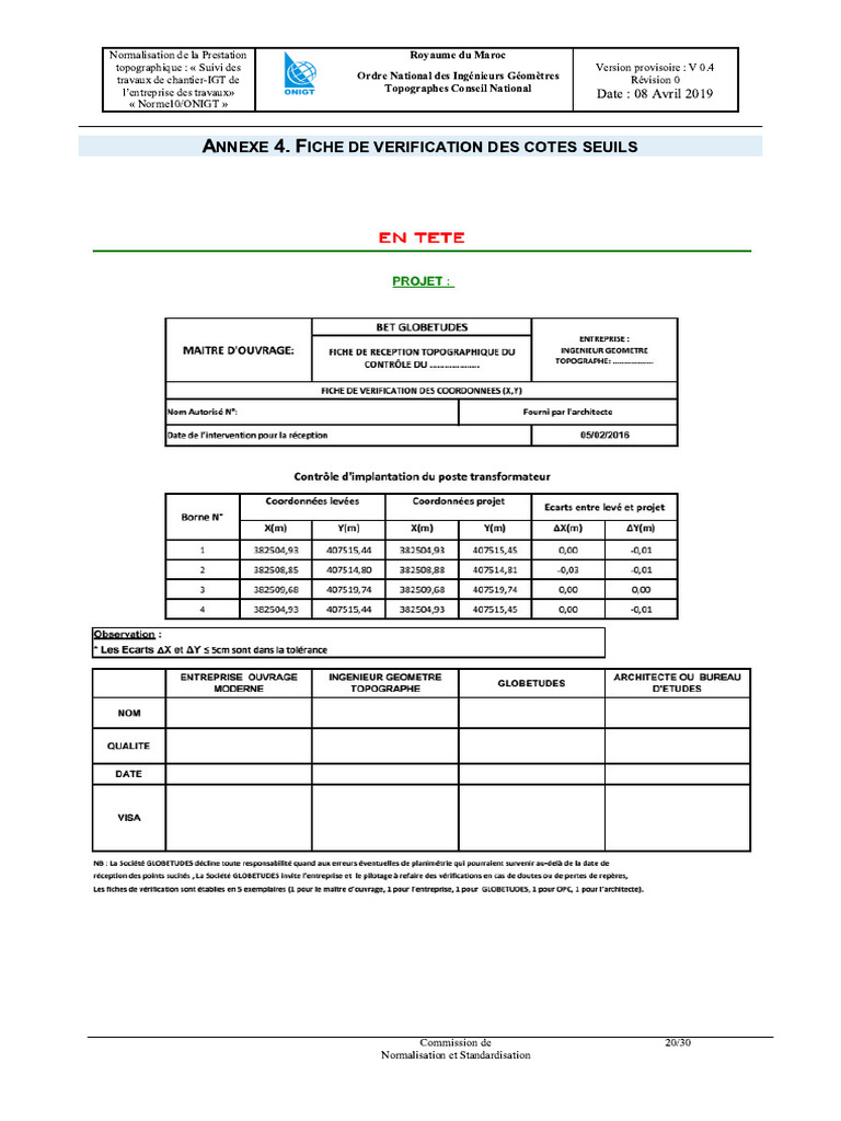 Attestation de Reception | PDF