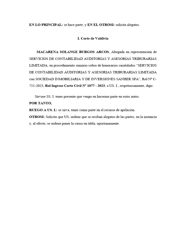 Se Hace Parte Scaat Con Icono | PDF