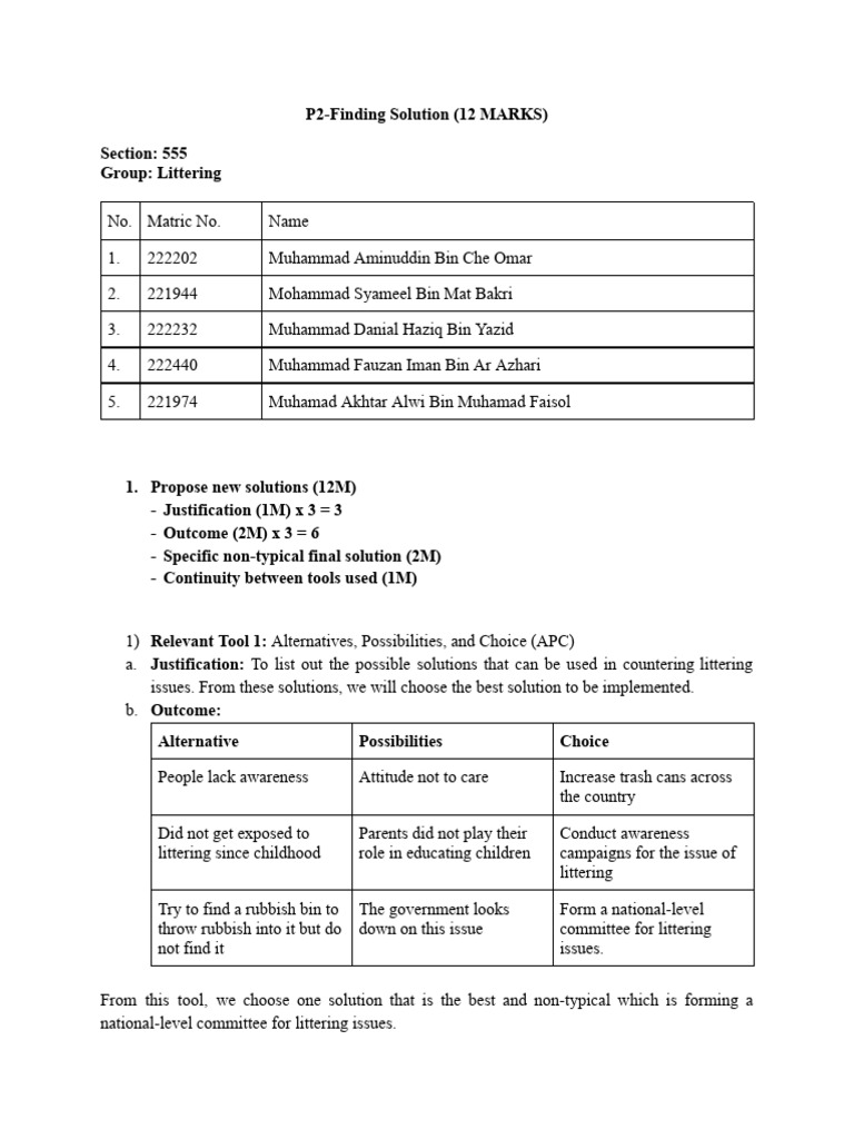 P2_500_Amin, Syameel, Danial, Fauzan, Akhtar | PDF