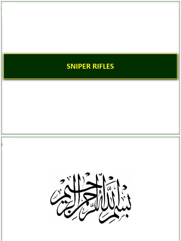 Sniper RFL | PDF
