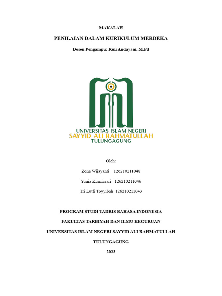 Makalah Evaluasi Kel 13 | PDF