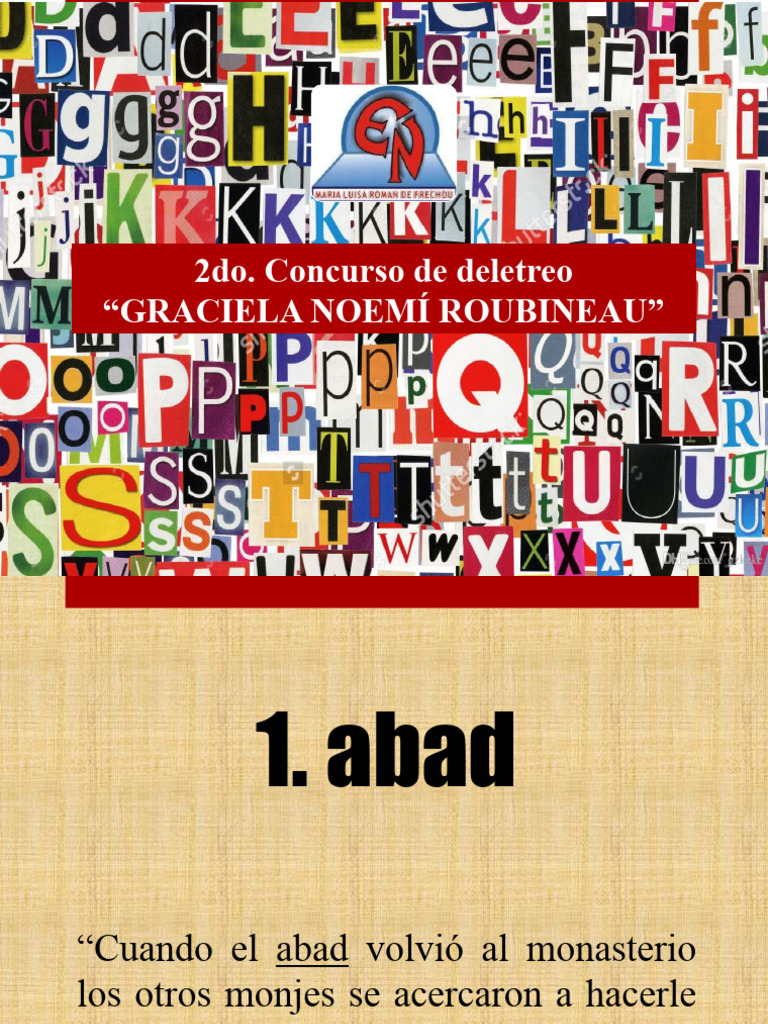 Palabras para Concurso de Deletreo 1-200 | PDF