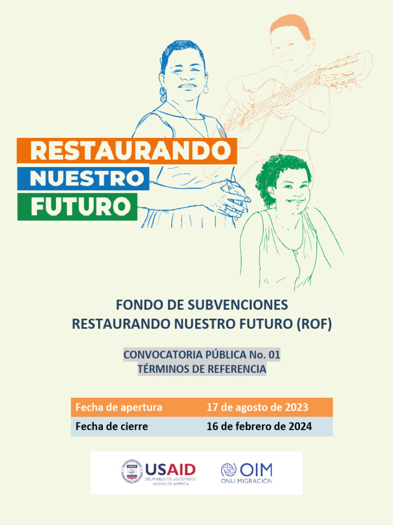 tdr-convocatoria-rof-01_2023_0 | PDF | Otorgar dinero) | Organización no gubernamental