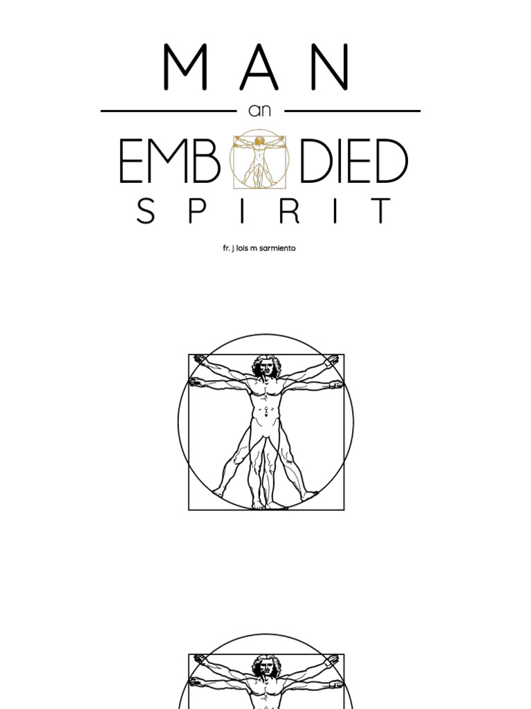 Lesson 3 Man As An Embodied Spirit | PDF | Soul | Thomas Aquinas
