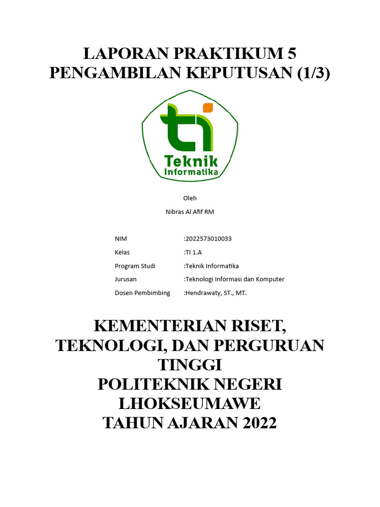 Laporan Praktikum 5 | PDF