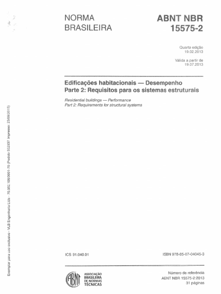 NBR 15575-2 | PDF