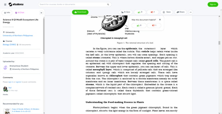Science 9 Q1 Mod5 Ecosystem Life Energy - Science Quarter 1 - LIVING ...
