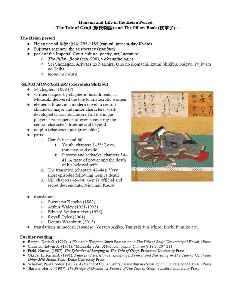Genji Monogatari and Makura no Soshi | PDF | The Tale Of Genji | Japanese Literature