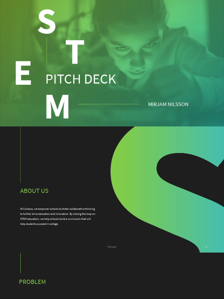 STEM Pitch Deck | PDF | Science, Technology, Engineering, And Mathematics | Curriculum