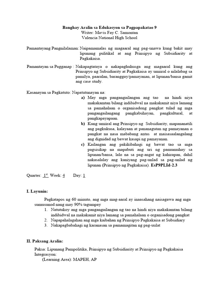 Module 2 Week 4 Day 1 2 | PDF