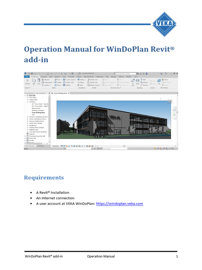 Revit Plugin - User Manual | PDF