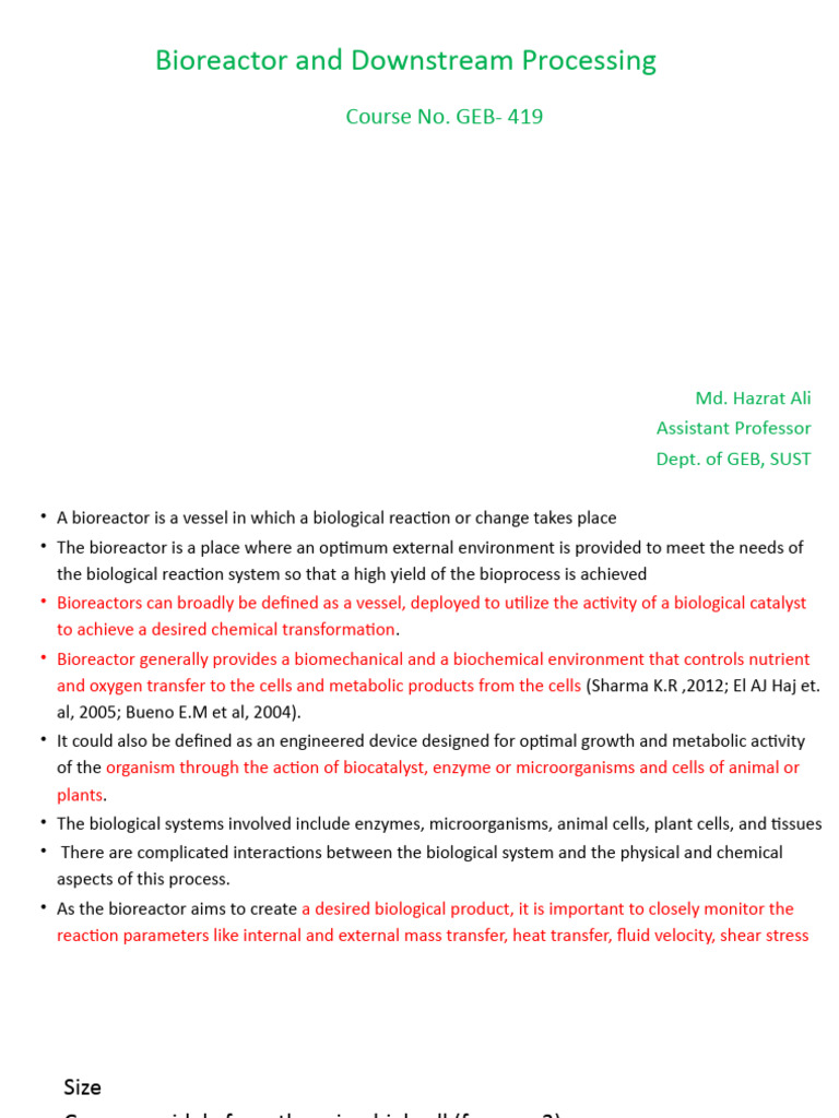 Bioreactor (Introduction) Lec 1-2 | Download Free PDF | Chemical ... Bioreactor (Introduction) Lec 1-2 | Download Free PDF | Chemical ...