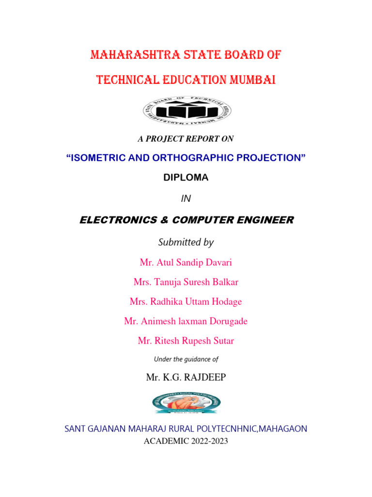 Isometric and Orthographic Projection | PDF | Computer Graphics ...