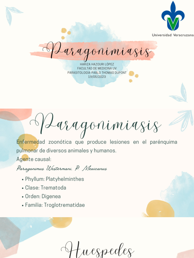 Paragonimiasis | PDF | Especialidades Medicas | Enfermedades y trastornos