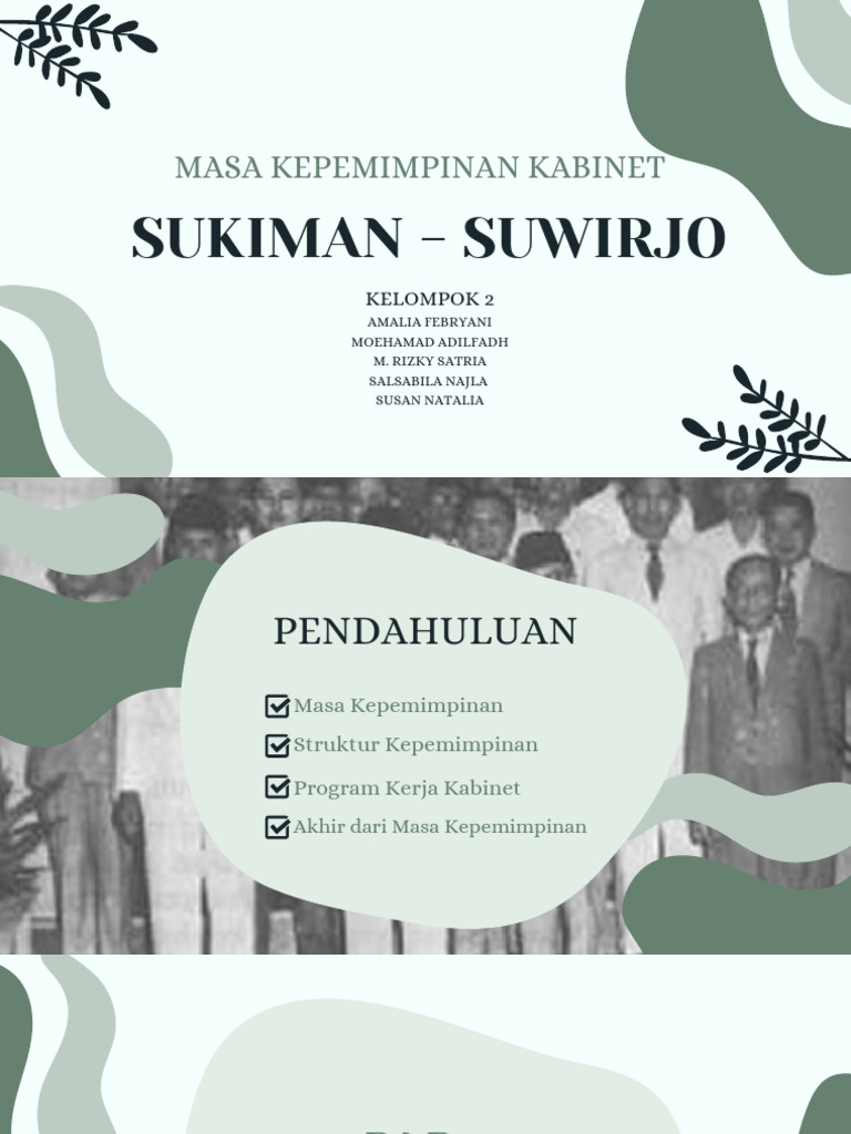 Masa kabinet sukiman-suwirjo | PDF