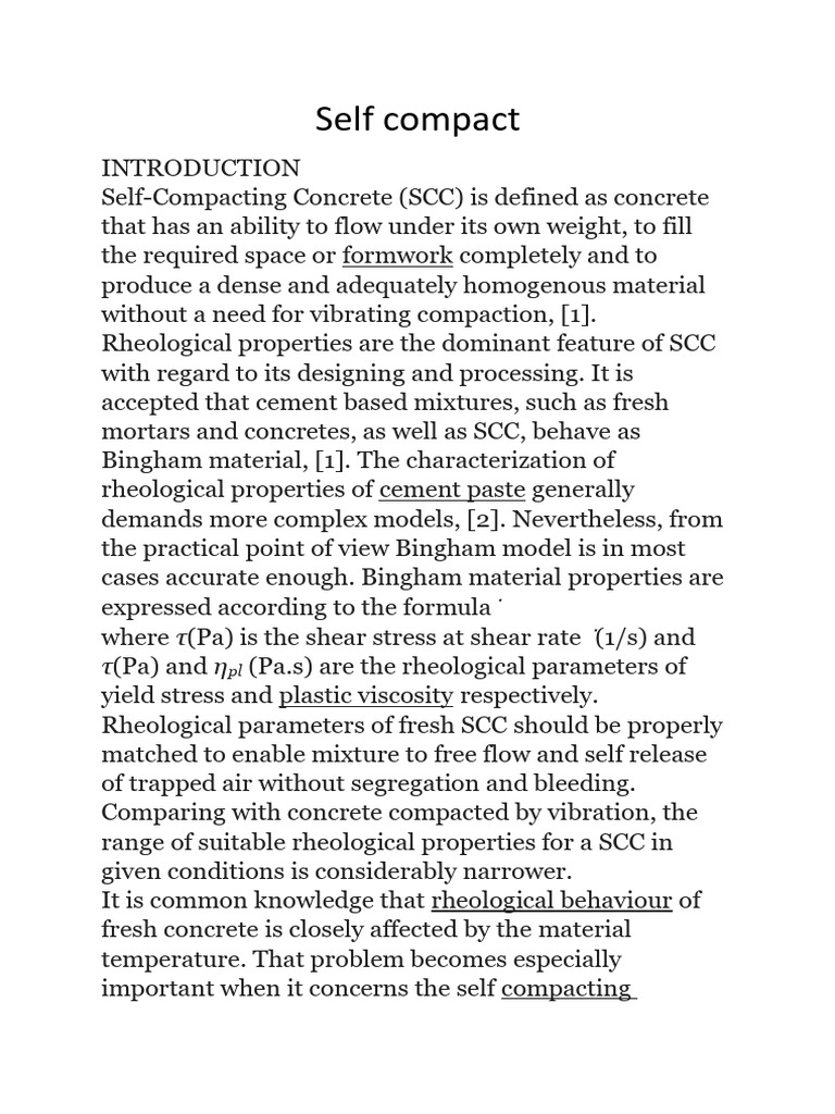 Self Compact | PDF | Concrete | Rheology