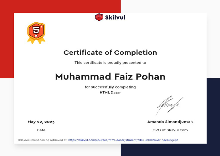 Skilvul SkilBadge HTML Dasar | PDF Skilvul SkilBadge HTML Dasar | PDF