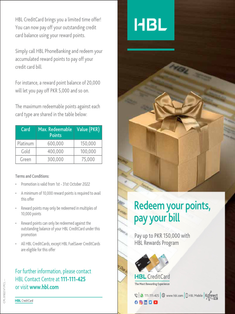 HBL CC Pay Your Bill Flyer | PDF