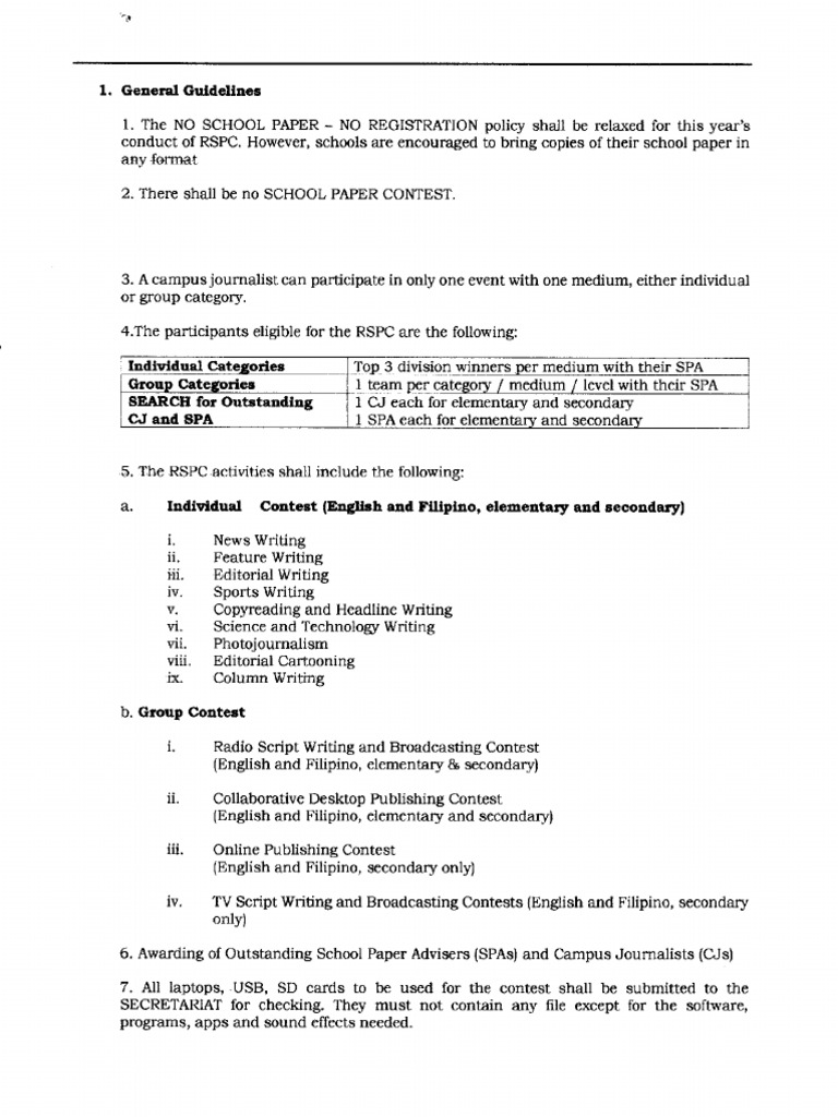 2023 RSPC Guidelines | PDF