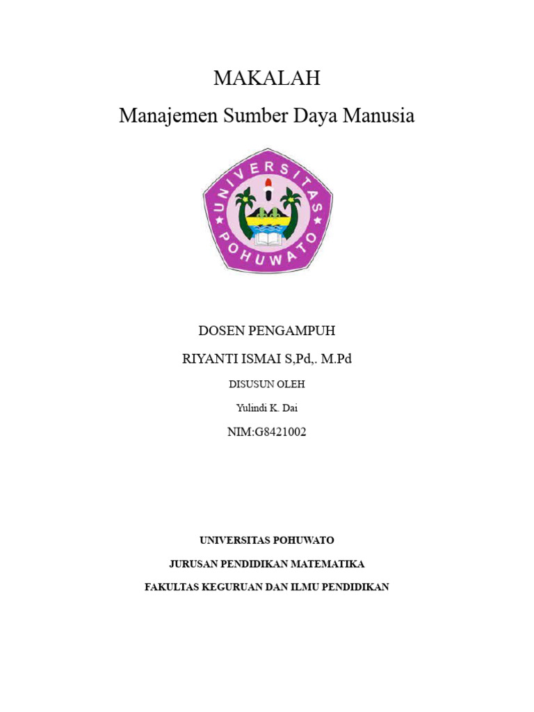 Manajemen Sumber Daya Manusia Efektif | PDF