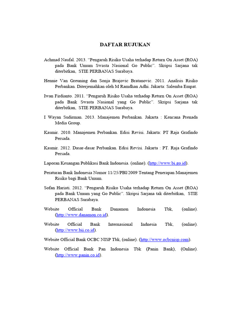 Daftar Rujukan | PDF