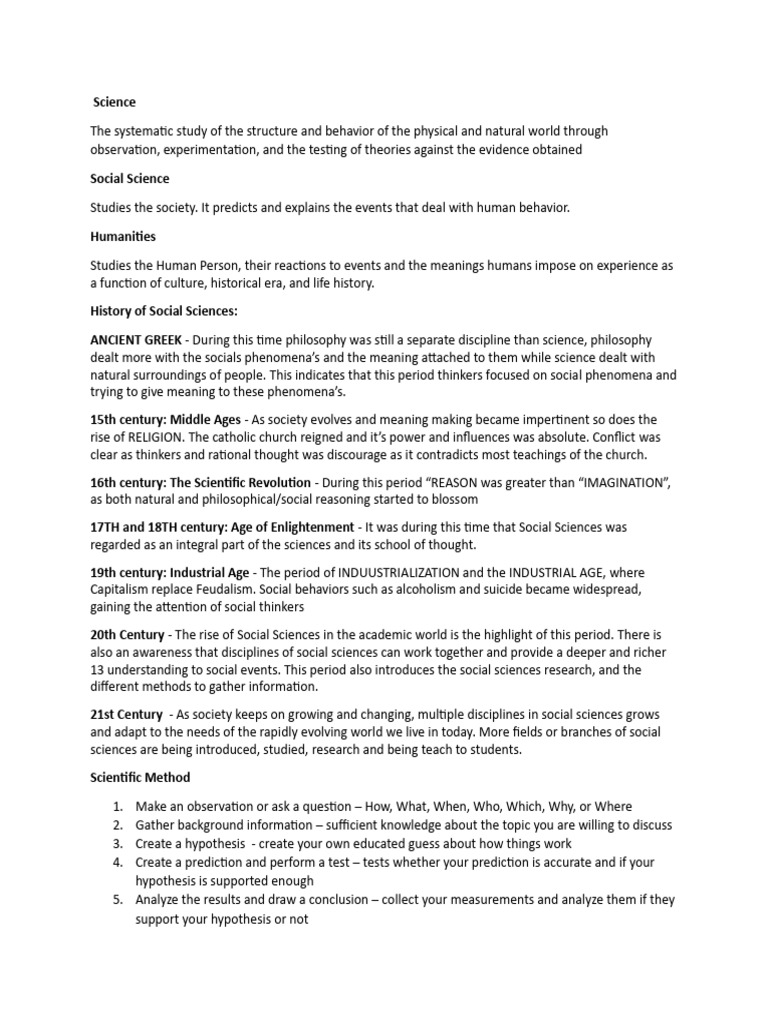 HUMSS 301 DISS Reviewer Outline | PDF | History | Religion & Spirituality