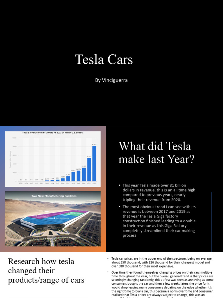 Tesla Cars | PDF | Business | Finance & Money Management