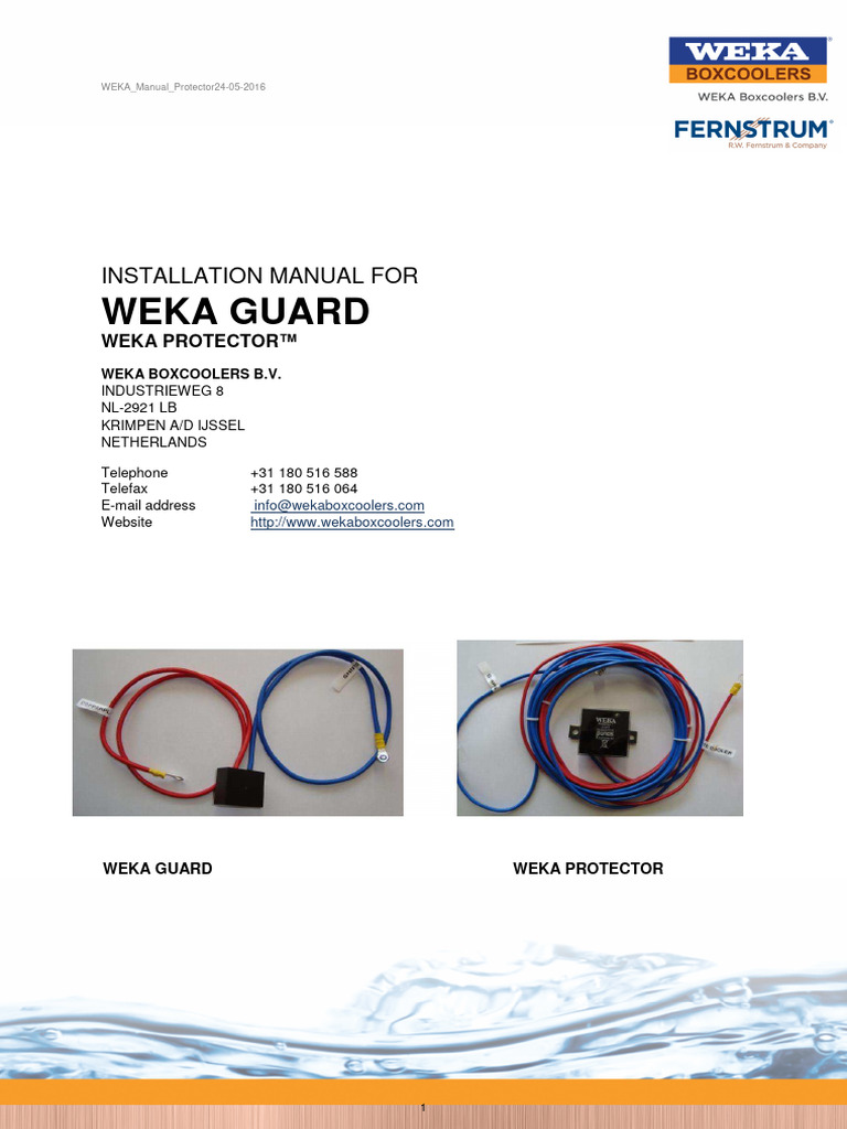 WEKA Guard and WEKA Protector Type T Installation Manual | PDF